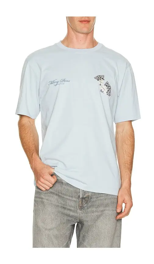 Filling Pieces Broken Plate T-shirt In Baby Blue - Skyway