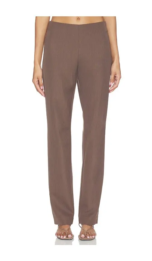 ST. AGNI Silk Canvas 90s Minimal Pants