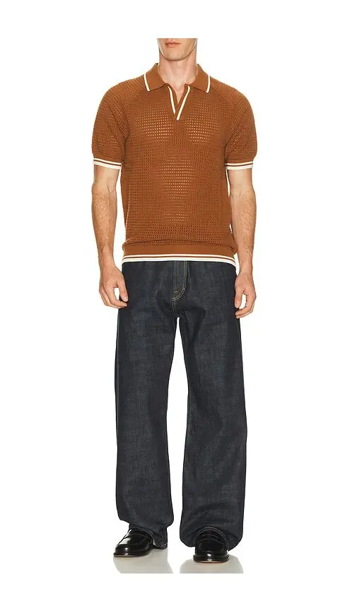 PERCIVAL Casa Martini Knitted Tennis Polo