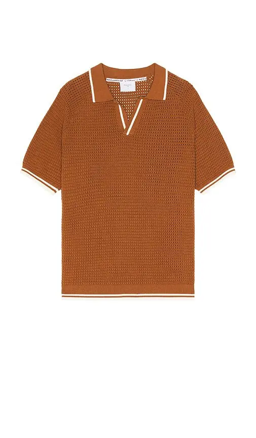 PERCIVAL Casa Martini Knitted Tennis Polo
