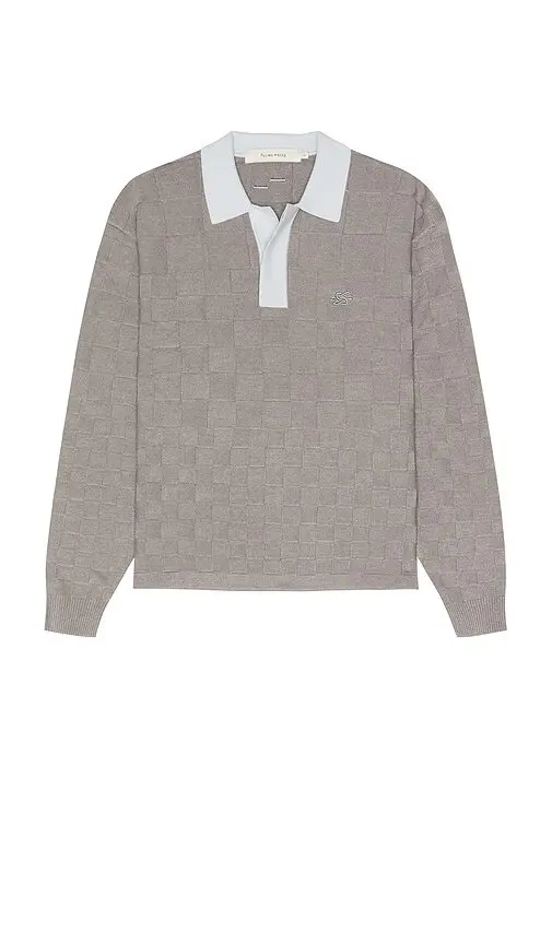 Filling Pieces Long Sleeve Knit Rugby Shirt