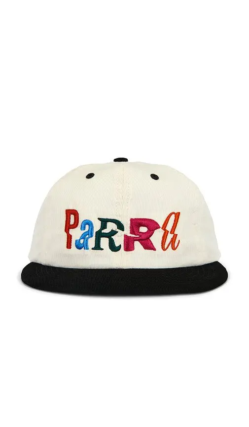 PARRA Error Logo 6 Panel Cap - Off White