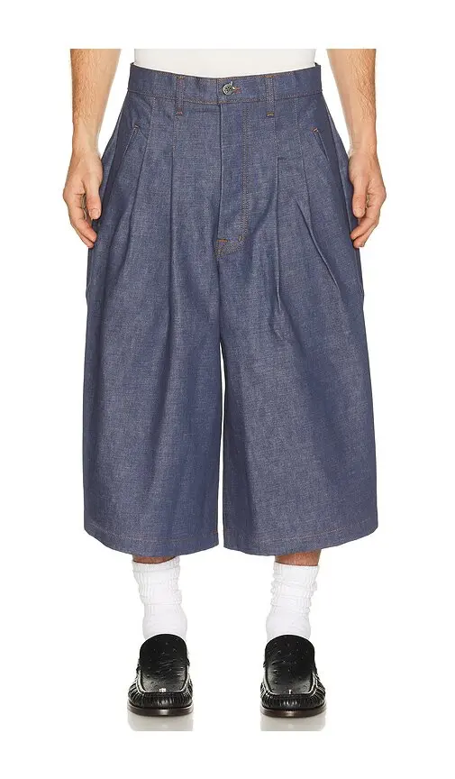 ART COMMUNITY Diptych Japanese Denim Jort