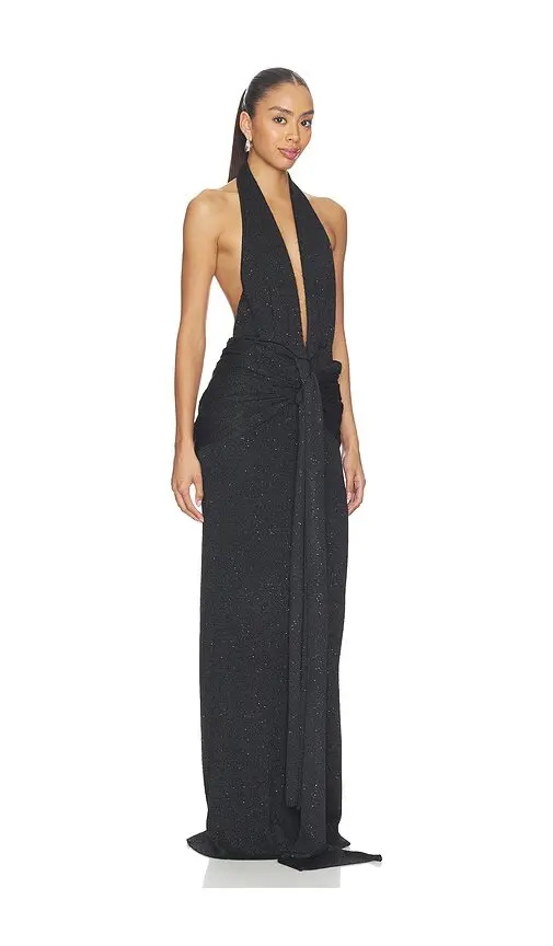 AYA MUSE Sereia Knit Maxi Dress - Black