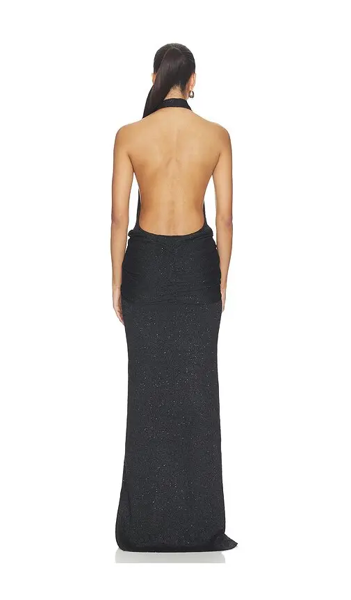 AYA MUSE Sereia Knit Maxi Dress - Black