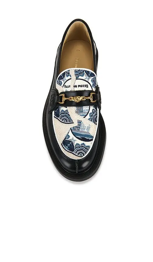 Filling Pieces Broken Plate Loafer - Black