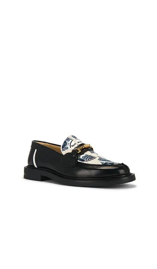 Filling Pieces Broken Plate Loafer - Black