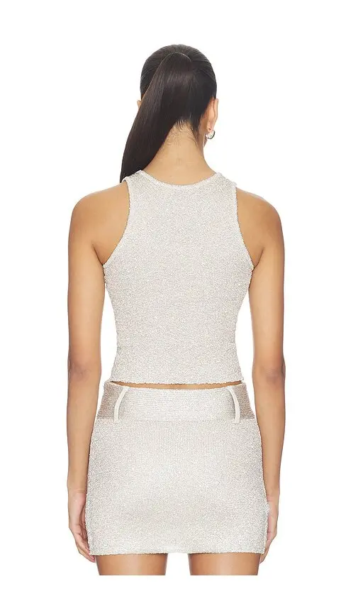 AYA MUSE Avel Metallic Knit Top