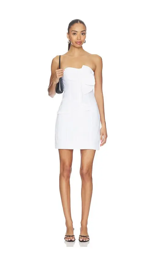 JBQ Lilah Dress In White - Ecru