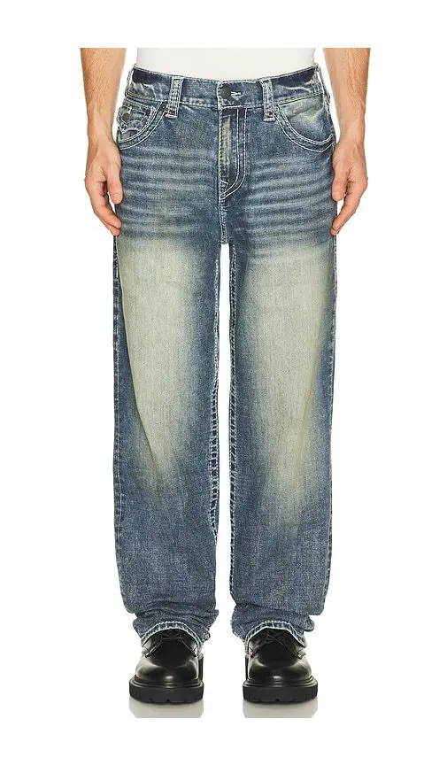 True Religion Bobby Big T Flap Jeans - Dark Wash
