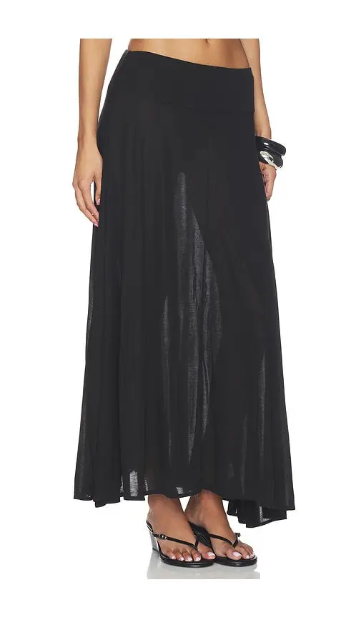 ST. AGNI Fluid Jersey Maxi Skirt