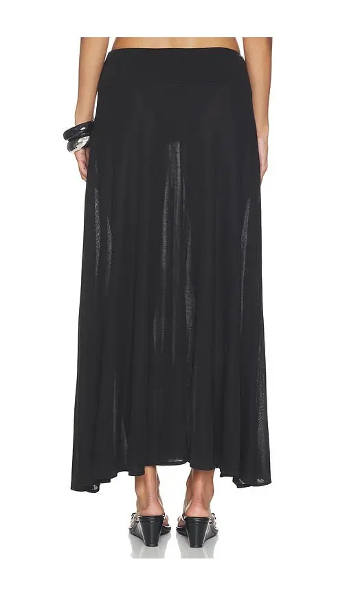 ST. AGNI Fluid Jersey Maxi Skirt
