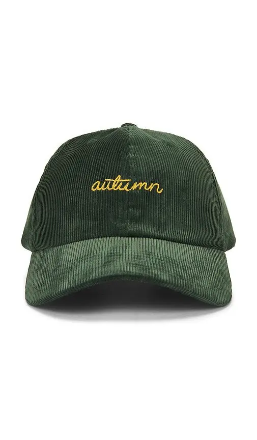 AUTUMN Cord 6 Panel Cap - Green