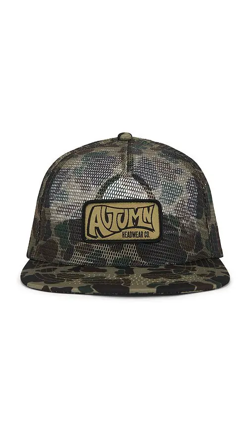 AUTUMN Camo Trucker Cap - Green