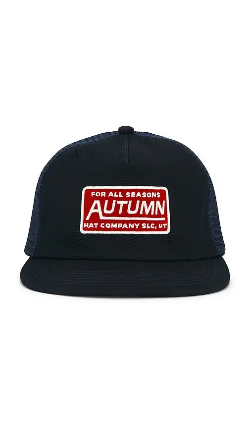 AUTUMN Trucker Cap Strapback Cap - Navy