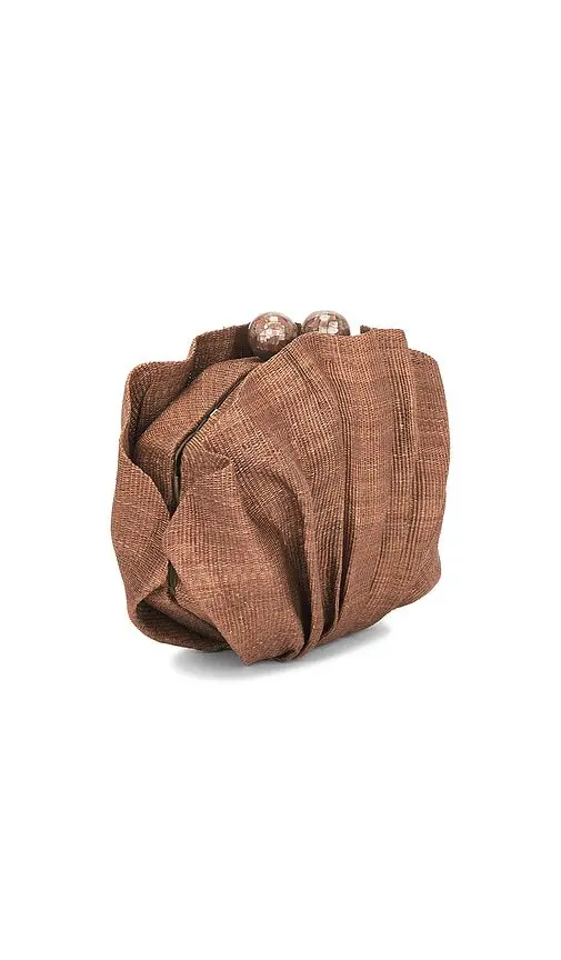 Poolside The Origami Shell Clutch - Cocoa