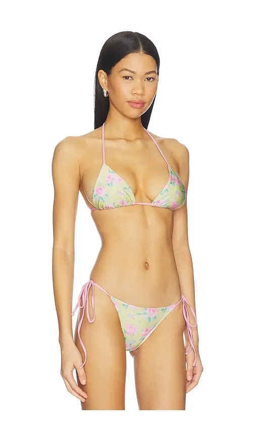 Frankies Bikinis Nick Satin Halter Top