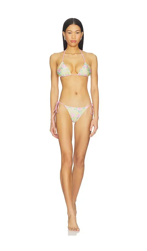 Frankies Bikinis Nick Satin Halter Top