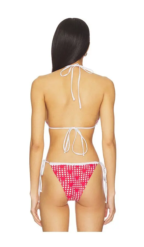 Frankies Bikinis Nick Ruffle Bikini Top - Cupid
