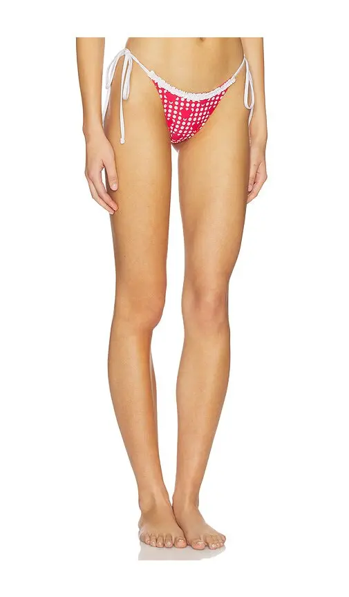Frankies Bikinis Mackenzie Ruffle Bottom - Cupid