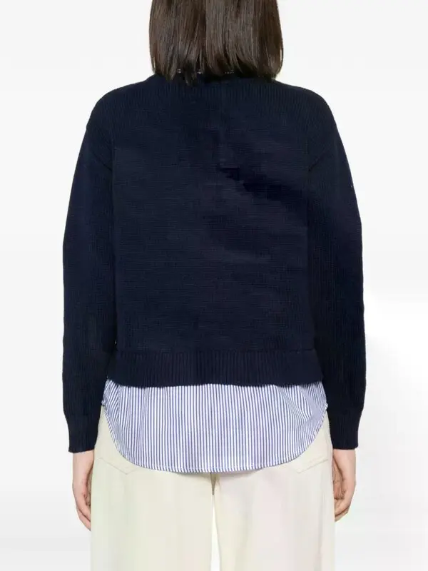Ralph Lauren Layered-effect Button-detailed Sweater