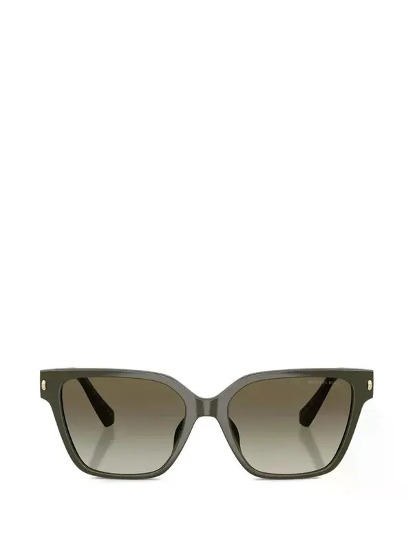 Michael Kors Logo Square-frame Sunglasses - Green