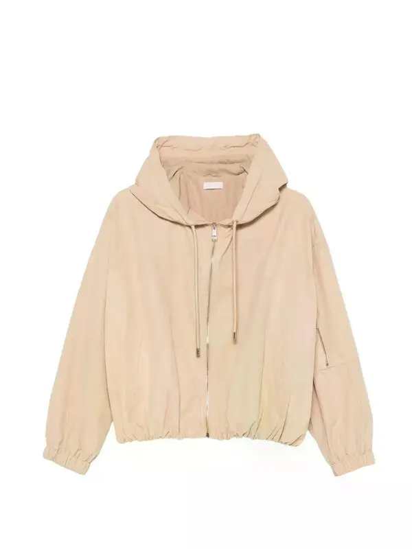 Liu Jo Drawstring Hooded Jacket - Neutrals