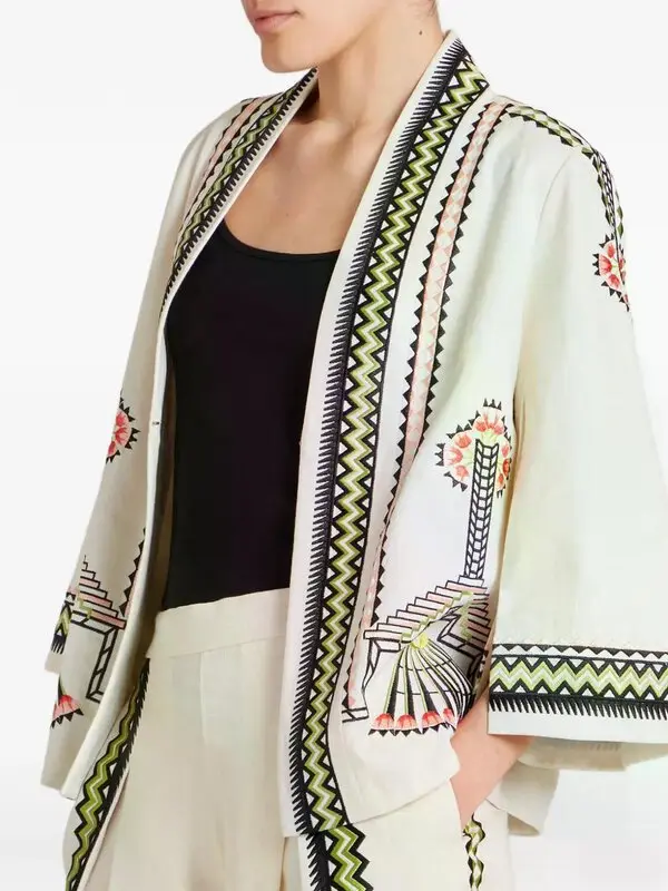 TEMPERLEY LONDON Avalon Embroidered Linen Jacket