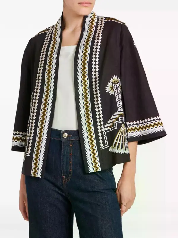 TEMPERLEY LONDON Embroidered Linen Jacket