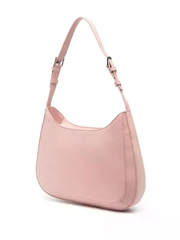 Calvin Klein Logo-embossed Grained Shoulder Bag