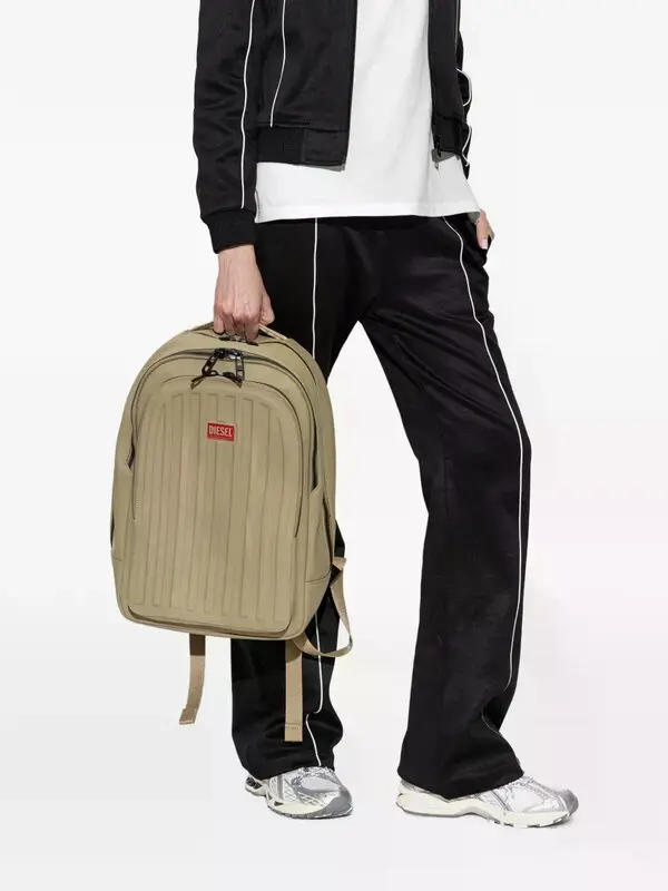DIESEL® Ribbed Logo-plaque Backpack - Neutrals