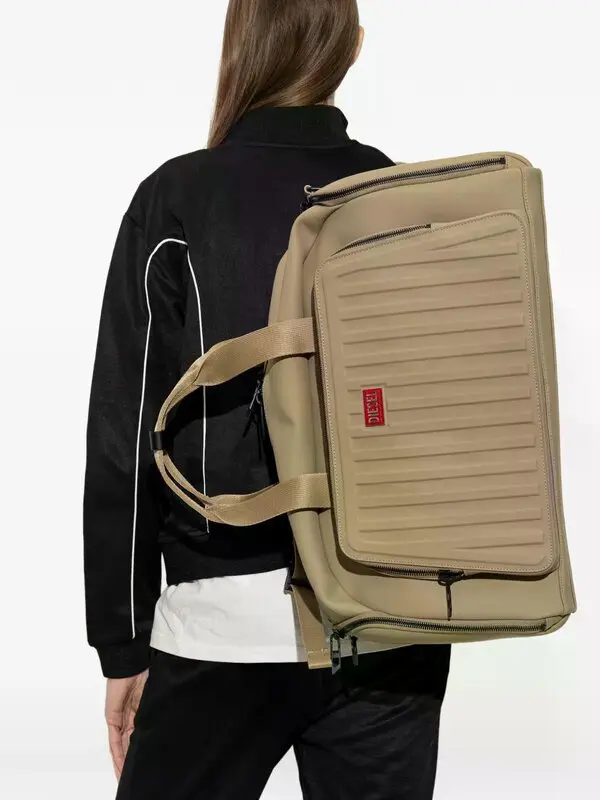 DIESEL® Ribbed Logo-patch Holdall Bag - Neutrals