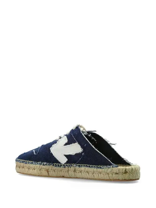 Off-White Arrows-motif Frayed Mules