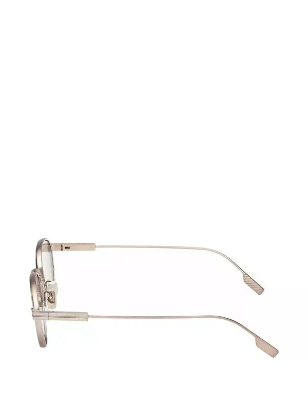 Zegna Oval-frame Sunglasses - Neutrals