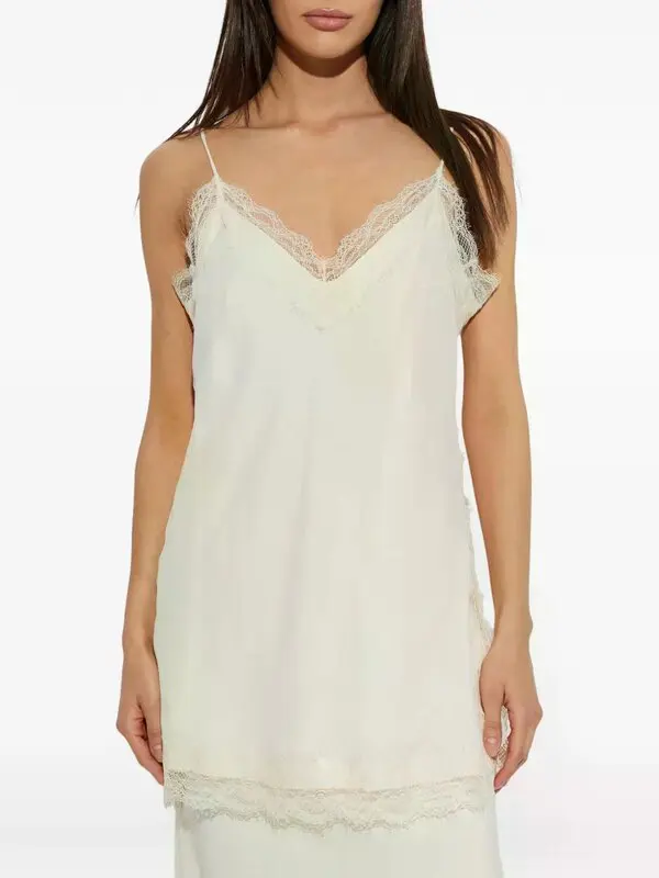 RÓHE Lace-trimmed Camisole Top - Neutrals