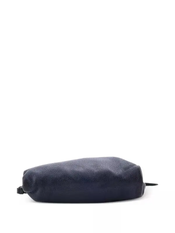 Prada Flat Zip Vitello Daino Mini Crossbody Bag - Blue