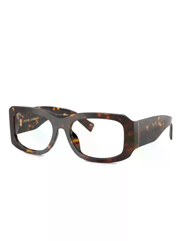Dolce & Gabbana Tortoiseshell Rectangle-frame Sunglasses
