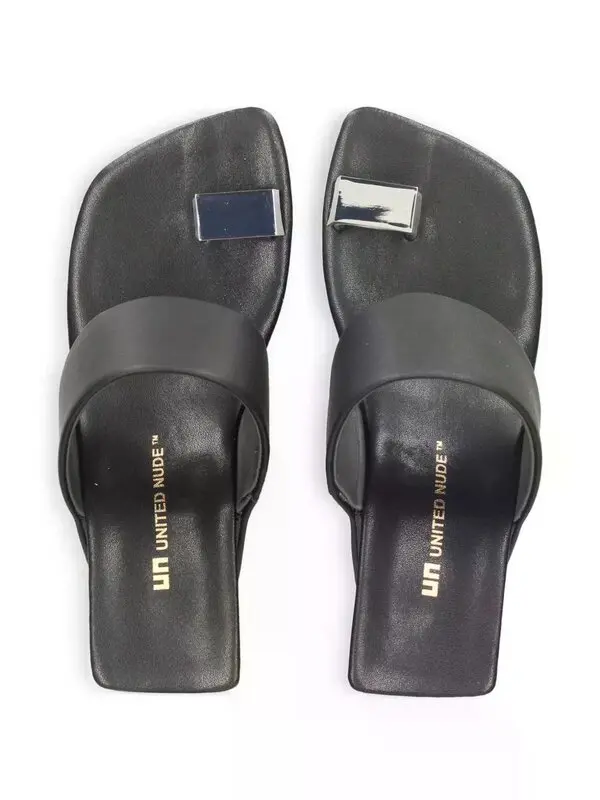 United Nude Loop Toe Hi Architectural-heel Ring Sandals