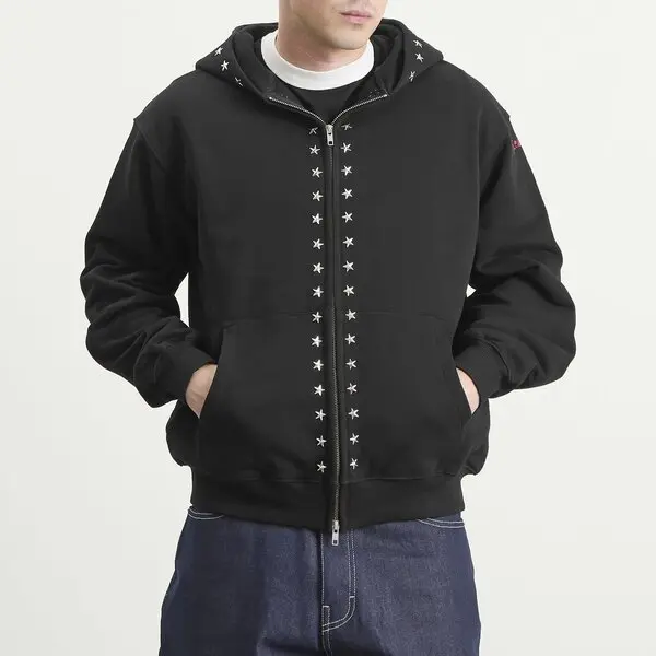 PLEASURES X Zero Dane Studded Hoodie