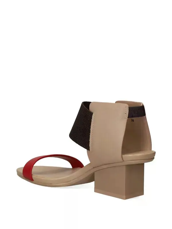 United Nude Elasticated Strap Block Heel Sandals - Neutrals