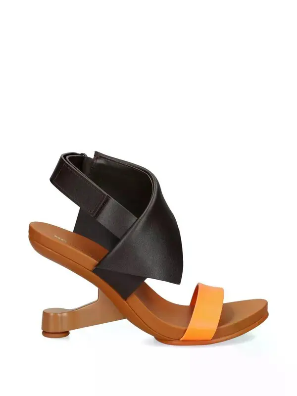 United Nude Eamz Polo Touch-strap Sculptural Sandals - Brown