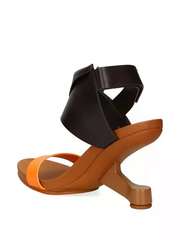 United Nude Eamz Polo Touch-strap Sculptural Sandals - Brown