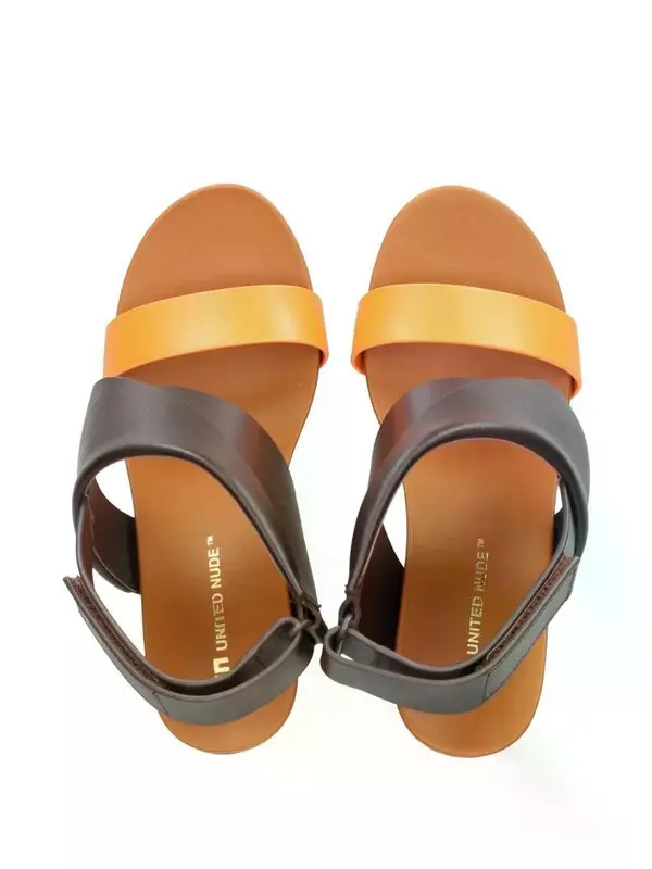 United Nude Eamz Polo Touch-strap Sculptural Sandals - Brown