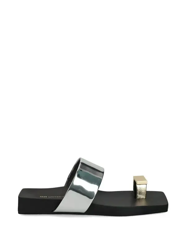 United Nude Loop Toe-loop Sandals - Silver