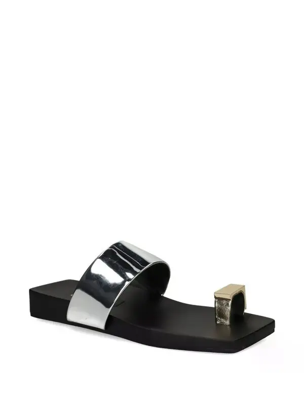 United Nude Loop Toe-loop Sandals - Silver
