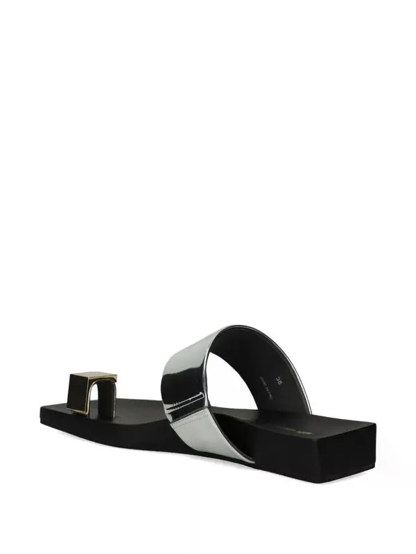United Nude Loop Toe-loop Sandals - Silver