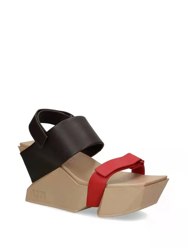 United Nude Brutt Touch-strap Wedge Sandals