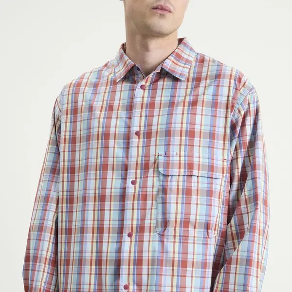 SNOW PEAK Fade Check Breezy Shirt