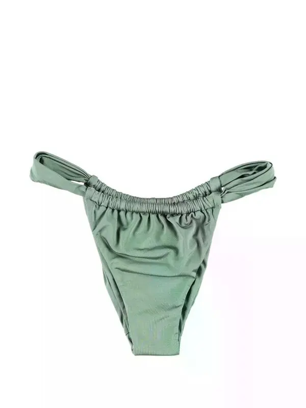 BELAMER Lara Ruched Bikini Bottom - Green