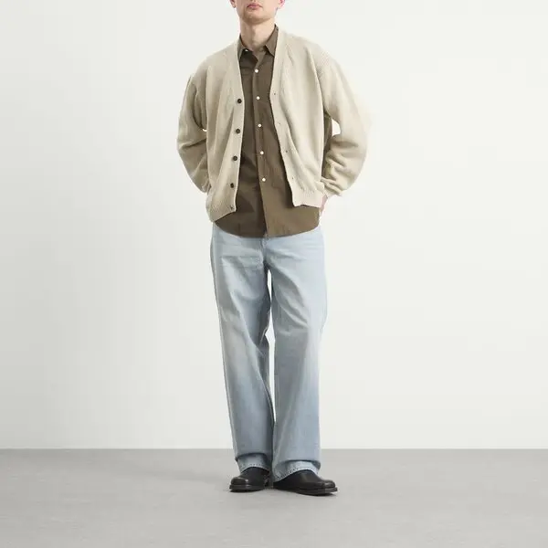KAPTAIN SUNSHINE Cotton Washi Hand Frame Cardigan